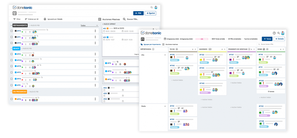 Gestión de proyectos agile • Combina las metodologías ágiles.