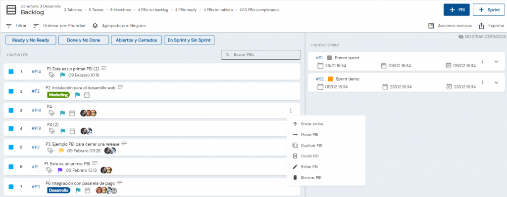 Prioriza los PBI de tu Backlog en tus proyectos SCRUM
